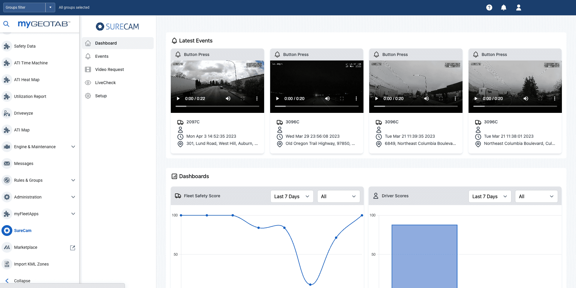 Geotab Premier Partner for Fleet Dash Cams