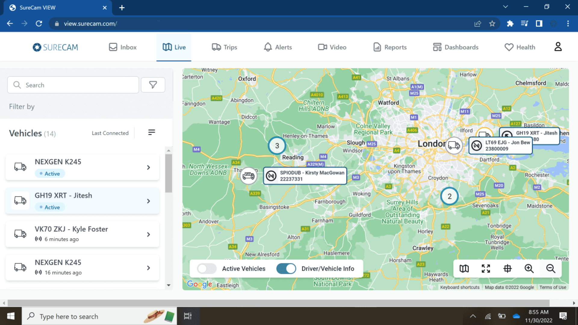 Online Dashcam Platform Management | SureCam